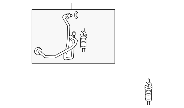204-830-59-15 - A/C Refrigerant Suction Hose 2010-2011 Mercedes-Benz ...