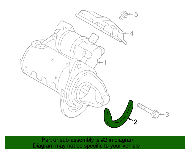 36115-3C240 - Starter Pad 2018-2023 Kia | Kia.Parts Store