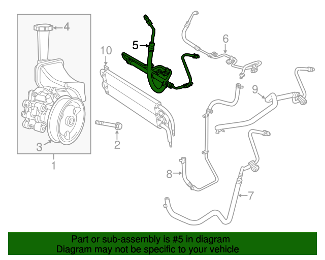 52014739AG - Heater Supply Hose - 2014-2020 Mopar | Mopar Parts Canada