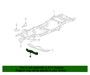 Genuine OEM Frame Brace Part# 25872770 Fits 2006-2010 Hummer: Up To 35% ...