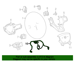 2013-2023 Ram Steering Wheel Wiring Harness 68163713AC | Shop Chrysler ...