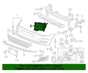 5GM-807-724-A - Side Support - 2015-2017 Volkswagen GTI | VW Direct ...