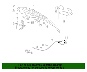 1K0-823-591-B - Release Cable Grommet 1996-2024 Audi | Audi OEM Parts