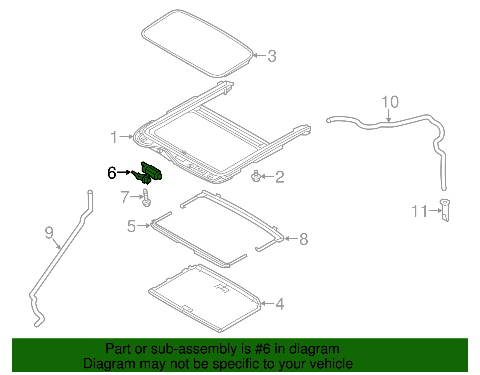 CP9Z-15790-A - Sunroof Motor 2012-2018 Ford Focus | Big 3 Auto Parts