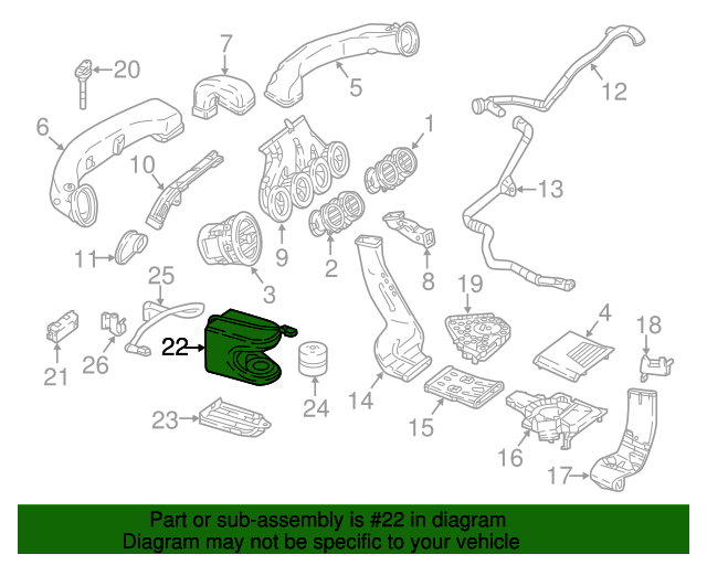 222-890-01-00 - Housing 2017-2021 Mercedes-Benz | Mercedes-Benz USA Parts