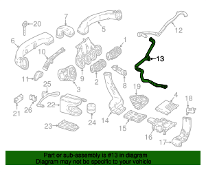 213-831-57-00 - Duct 2017-2021 Mercedes-Benz | Mercedes-Benz USA Parts