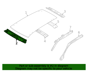 2018-2023 Volkswagen Tiguan Header Panel 5NA-817-123 | QuirkParts
