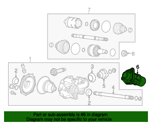 2013-2019 Cadillac Front Wheel Drive Intermediate Shaft Housing ...