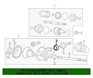 1999-2020 GM Front Differential Drive Pinion Gear Seal 23270117 GM ...
