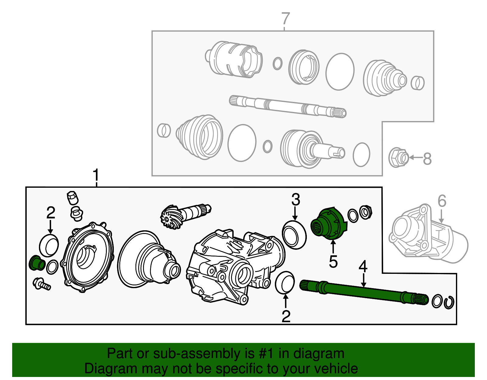 2013-2019 Cadillac Front Differential Carrier 23317167 | Auto Parts Express