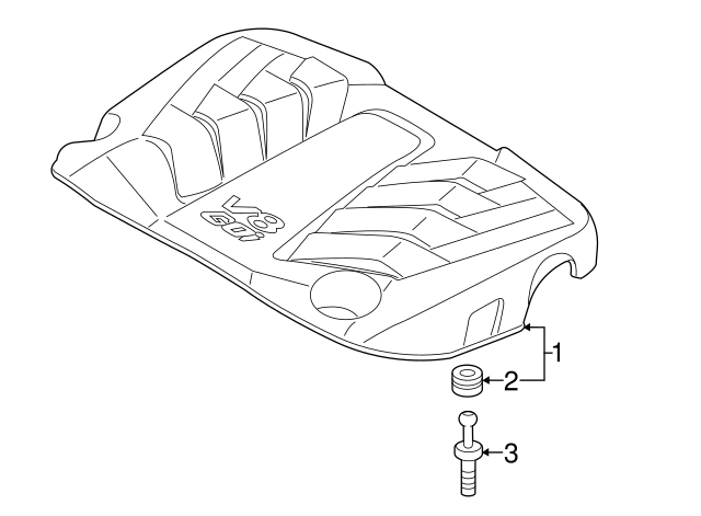 2015-2017 Kia K900 Engine Cover Insulator 29244-3F401 | TascaParts.com