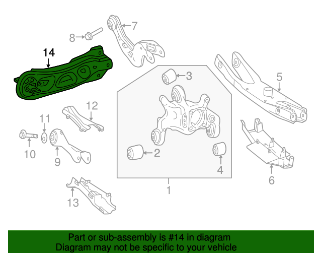 246-350-05-06 - Trailing Arm 2014-2020 Mercedes-Benz | Mercedes-Benz ...