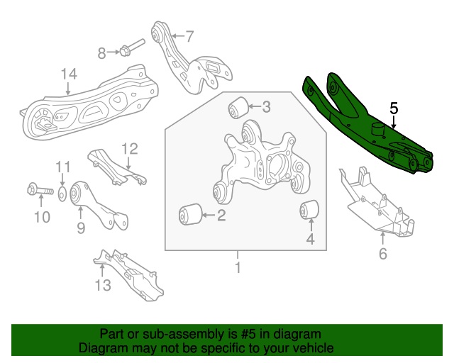 2014-2023 Mercedes-Benz Lower Control Arm 177-352-17-00 | MB Parts Center