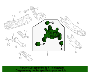 176-350-05-00 - Knuckle Assembly 2014-2020 Mercedes-Benz ...