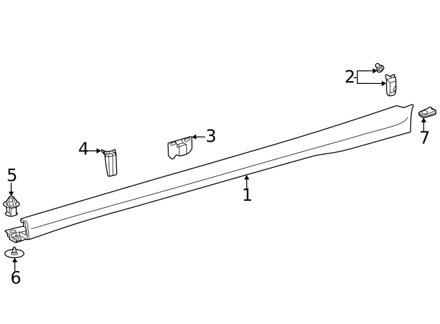 247-698-08-00 - Rocker Molding 2020-2023 Mercedes-Benz | Mercedes-Benz ...