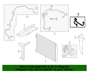 2020-2022 Nissan Sentra Discharge Hose 92490-6LB0A | Nissan Parts Plus