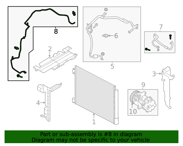 2020-2021 Nissan Sentra Liquid Line 92440-6LB0A | OEM Parts Online