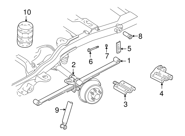 1995-2012 GM Rear Spring Shackle Bushing 14027938 | NewGMParts.com