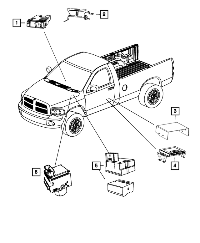 68210719AB - Anti-Lock Brake System Module 2013 Ram 1500 | JCDR Parts
