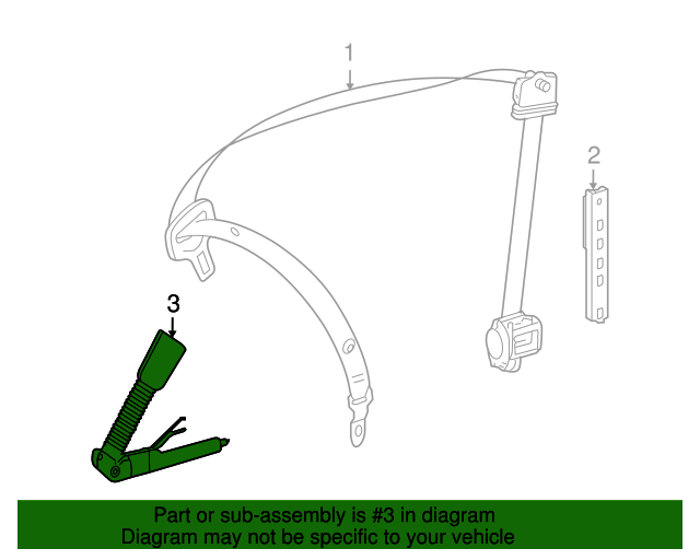 2007-2012 Mercedes-Benz Buckle 251-860-26-69-9051 | MB OEM Parts