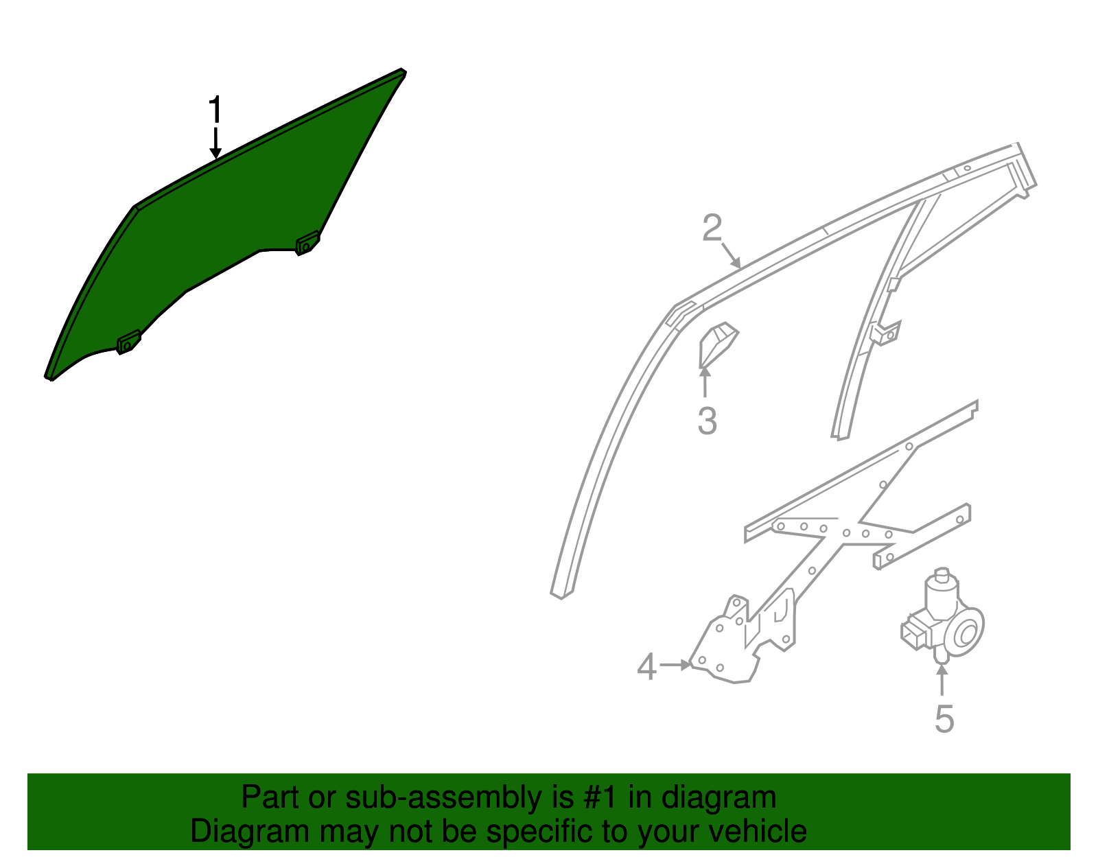 2019-2023 Nissan Maxima Movable Glass 82300-9DJ0A | Nissan Parts Central