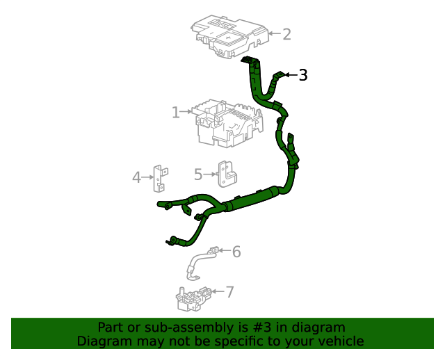 2021-2023 GM Positive Cable 42776667 | GMPartsDirect.com