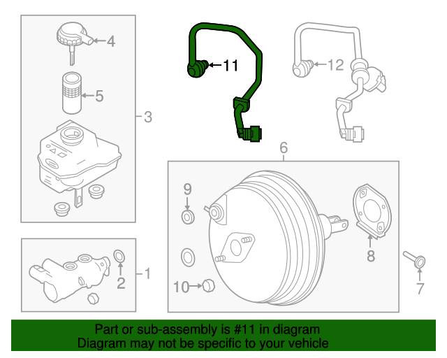 Genuine OEM Vacuum Tube Part# LR048192 Fits 2013-2019 Land Rover: Up To ...