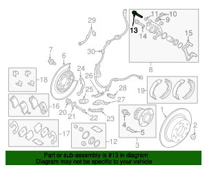 2004-2017 Mitsubishi Disc Brake Caliper Pin 4605A212 | Mitsubishi Parts ...