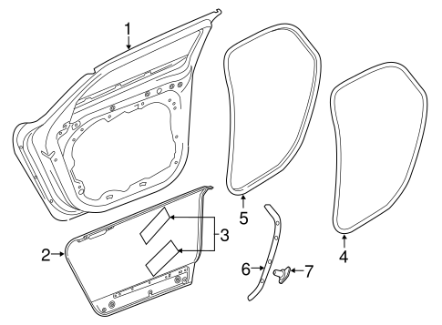 Door & Components for 2018 Volvo V90 | TascaParts.com