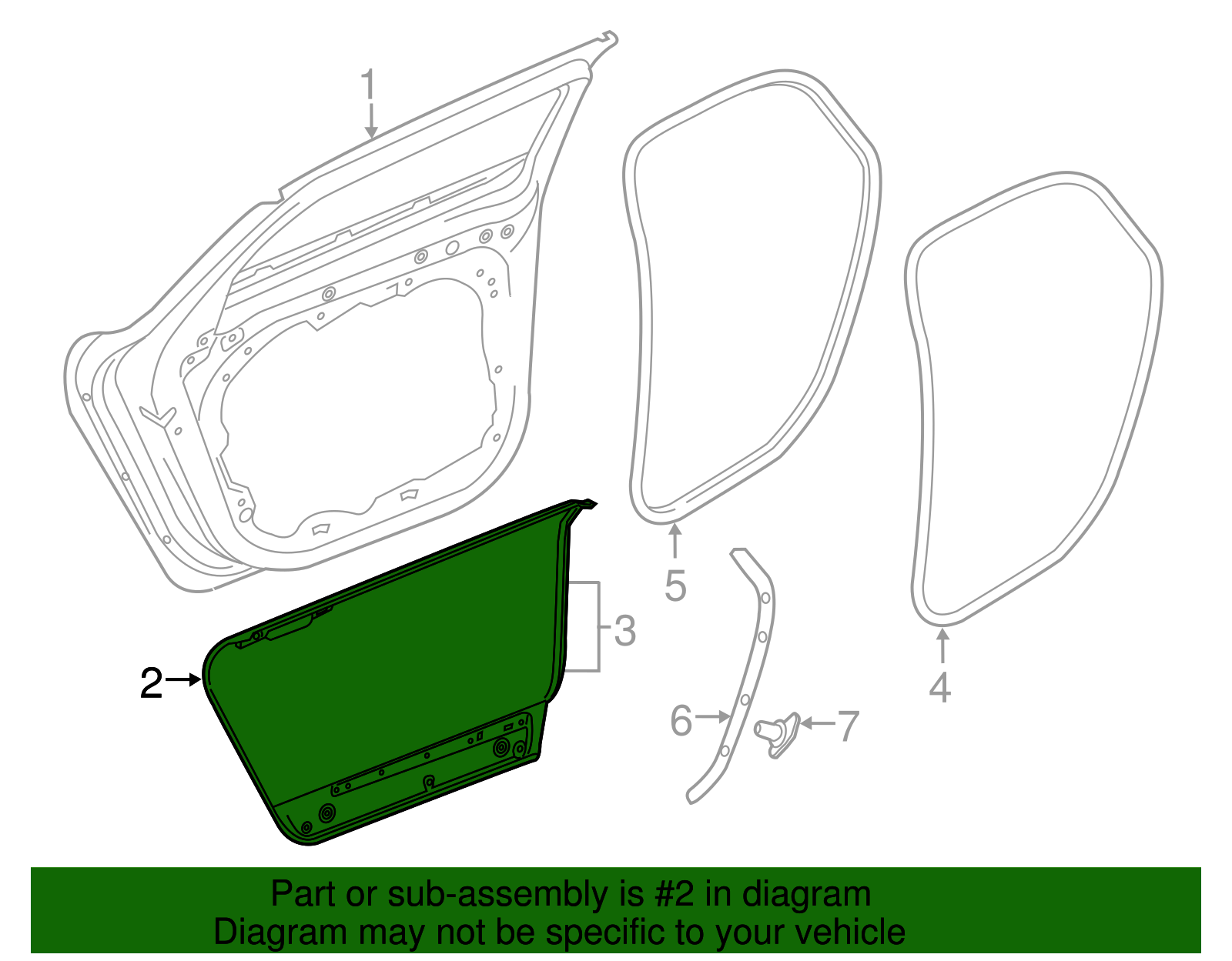 31447509 - Door Outer Panel 2018-2025 Volvo S90 | AutoNation Parts
