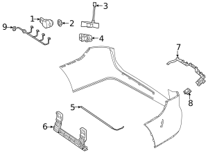 167-880-81-00 - Motion Sensor Bracket 2020-2024 Mercedes-Benz ...
