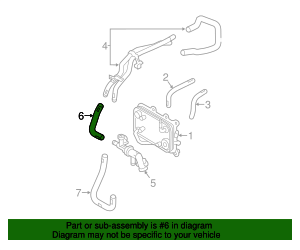 25414-2W500 - Water Hose 2014-2015 Kia Sorento | Kia.Parts Store