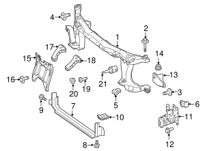 447-880-11-03 - Radiator Support - 2016-2020 Mercedes-Benz Metris ...