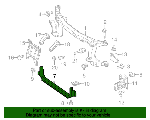 447-880-04-03 - Lower Support 2016-2023 Mercedes-Benz Metris | Mercedes ...