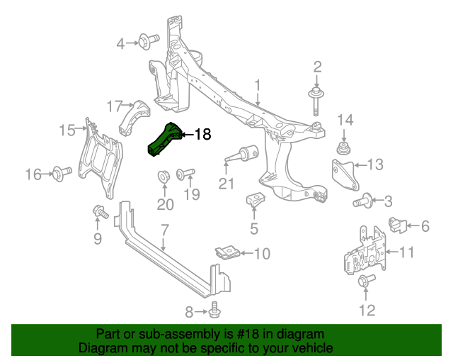 447-885-08-14 - Support Bracket 2016-2023 Mercedes-Benz Metris ...