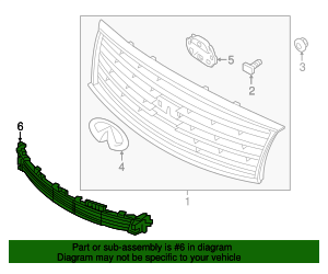 2015-2019 Infiniti Lower Grille 62256-4AN0A | Faulkner Infiniti of ...