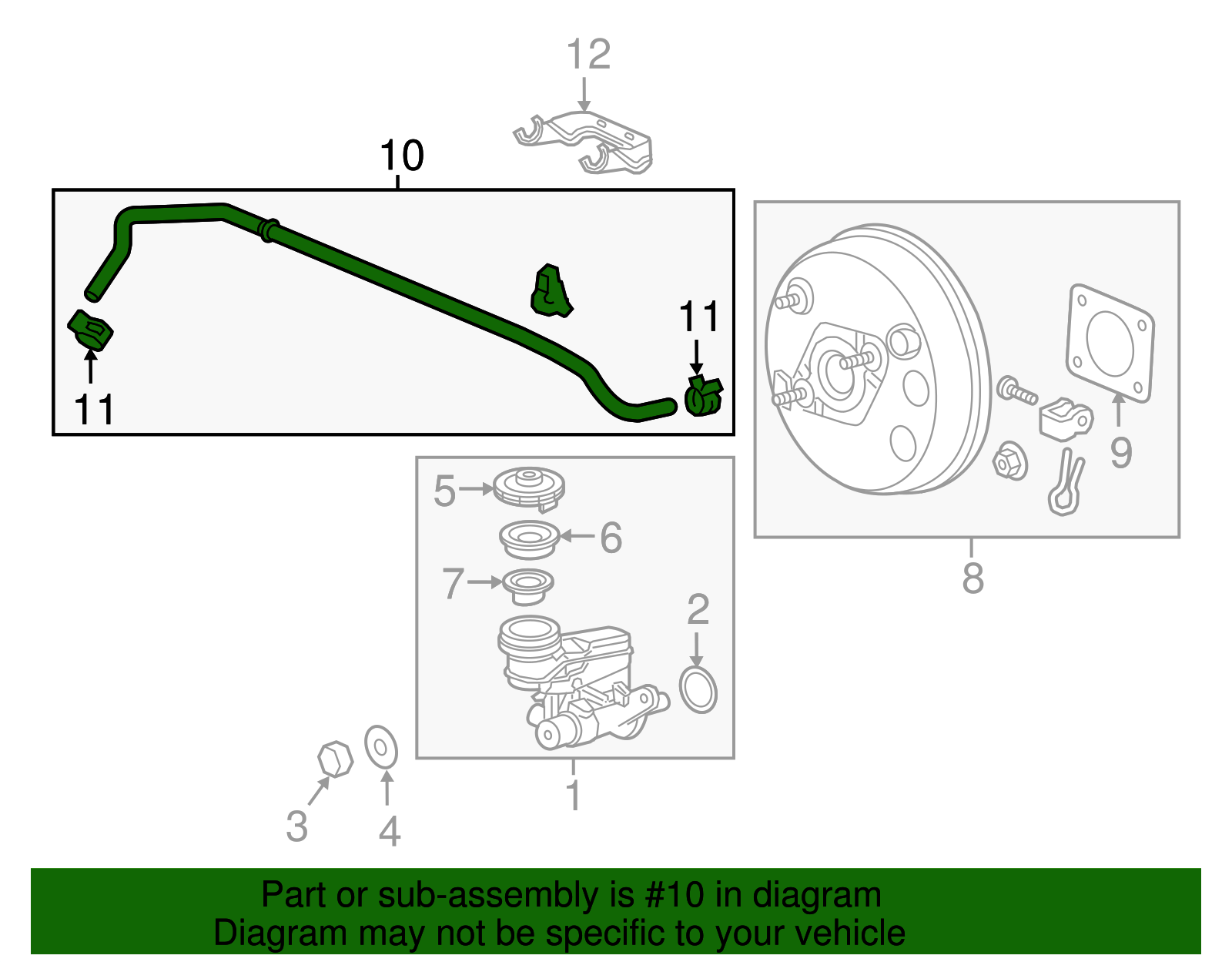 46402-T7W-A11 - 2019-2022 Honda HR-V - Tube Assembly Master Power | Genuine Honda Parts
