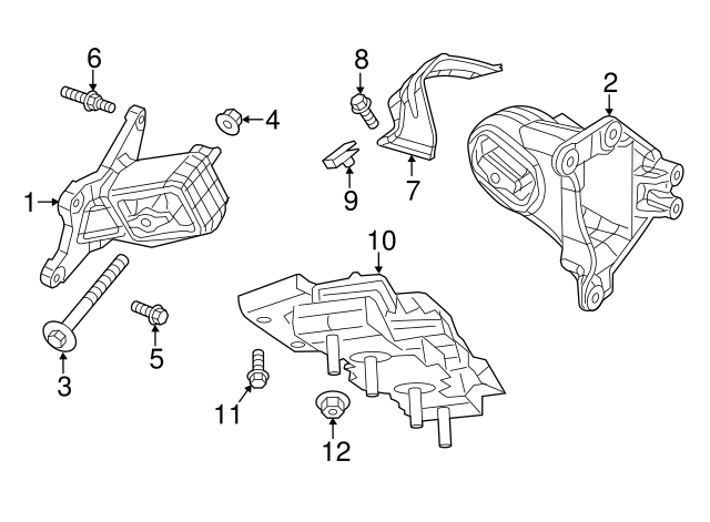 2012-2018 Jeep Isolator - Passenger Side (RH) 5147190AC | TascaParts.com