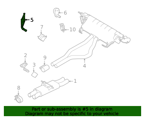2022-2023 Land Rover Exhaust System Hanger Bracket LR154614 ...