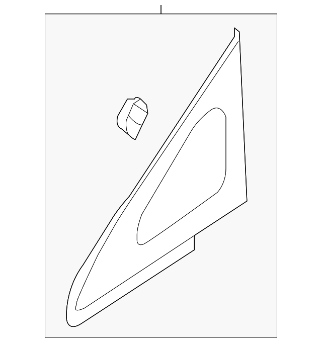 86180-1W000 - Fixed Glass 2012-2017 Kia Rio | Kia.Parts Store