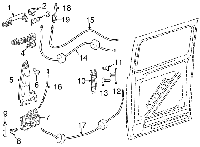 447-730-08-02 - Lock Actuator 2016-2023 Mercedes-Benz Metris | Mercedes ...
