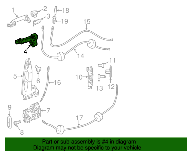 447-760-02-34 - Handle Base 2016-2020 Mercedes-Benz Metris | Mercedes ...