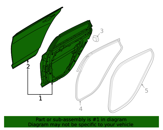 2024 Hyundai Sonata Door Shell 77004-L1500 | QuirkParts