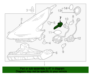 2011-2020 Nissan Headlight Bulb 26297-89900 | AutoNationParts.com