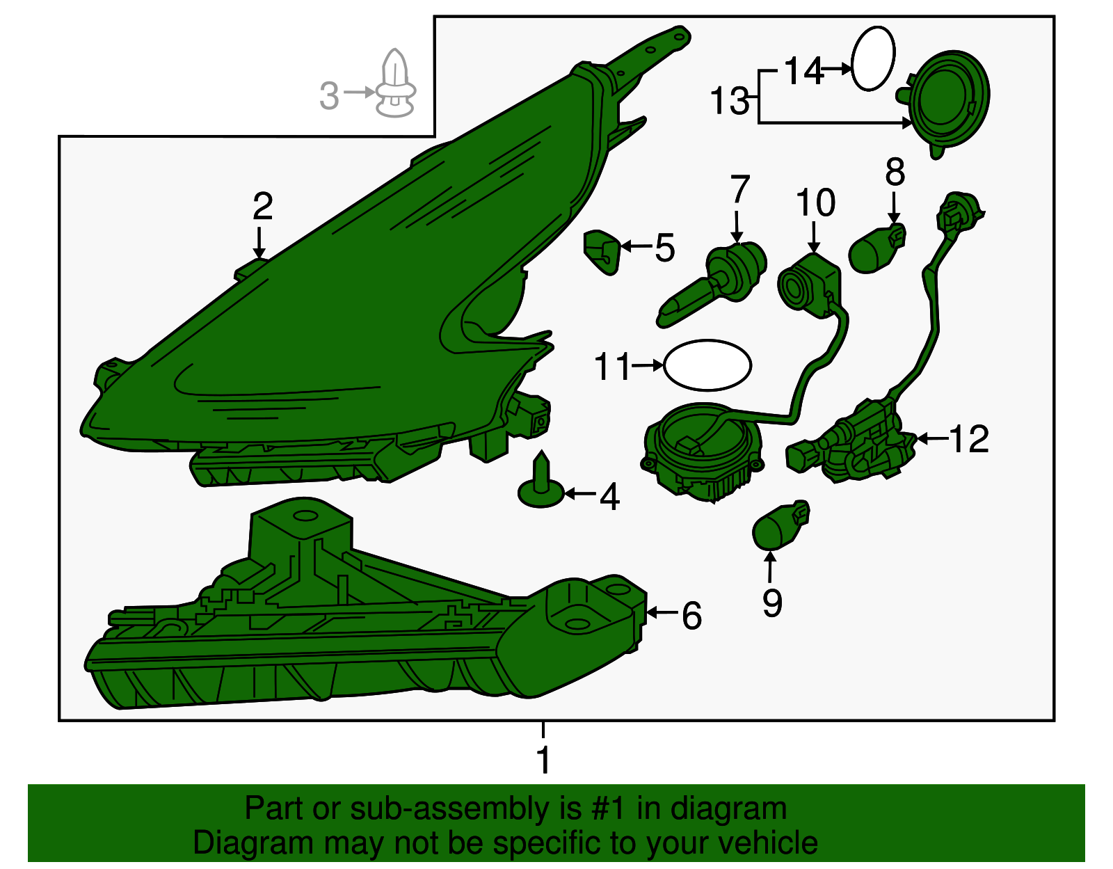 2015-2020 Nissan 370Z Headlamp Assembly 26010-6GA2A | My Nissan Part