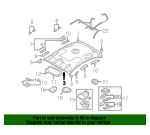 Genuine Headliner Retainer Clip for 2009-2016 Hyundai | Part# 85746 ...