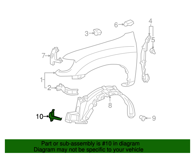 2003-2006 Toyota Tundra Filler Panel 53903-0C030 | Toyota Parts Center