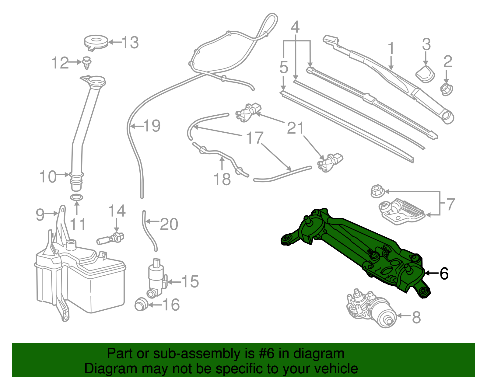 85150-F4040 - 2018-2022 Toyota C-HR - Wiper Linkage | Nucar Toyota Parts