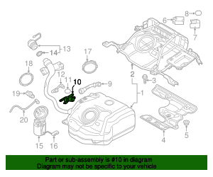 2016-2021 Audi Pressure Reg 5Q0-201-549-B | Audi USA Parts