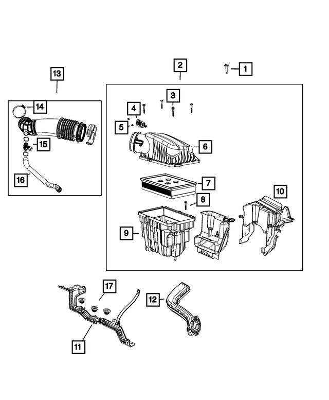 2020-2023 Jeep Air Cleaner Element 68293164AC | Mopar eStore